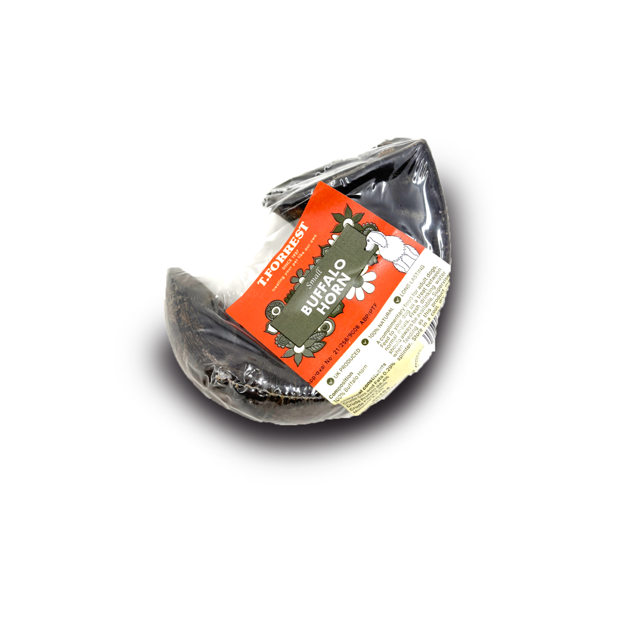 Buffalo Horn Dog Treat Natural Chews T.Forrest