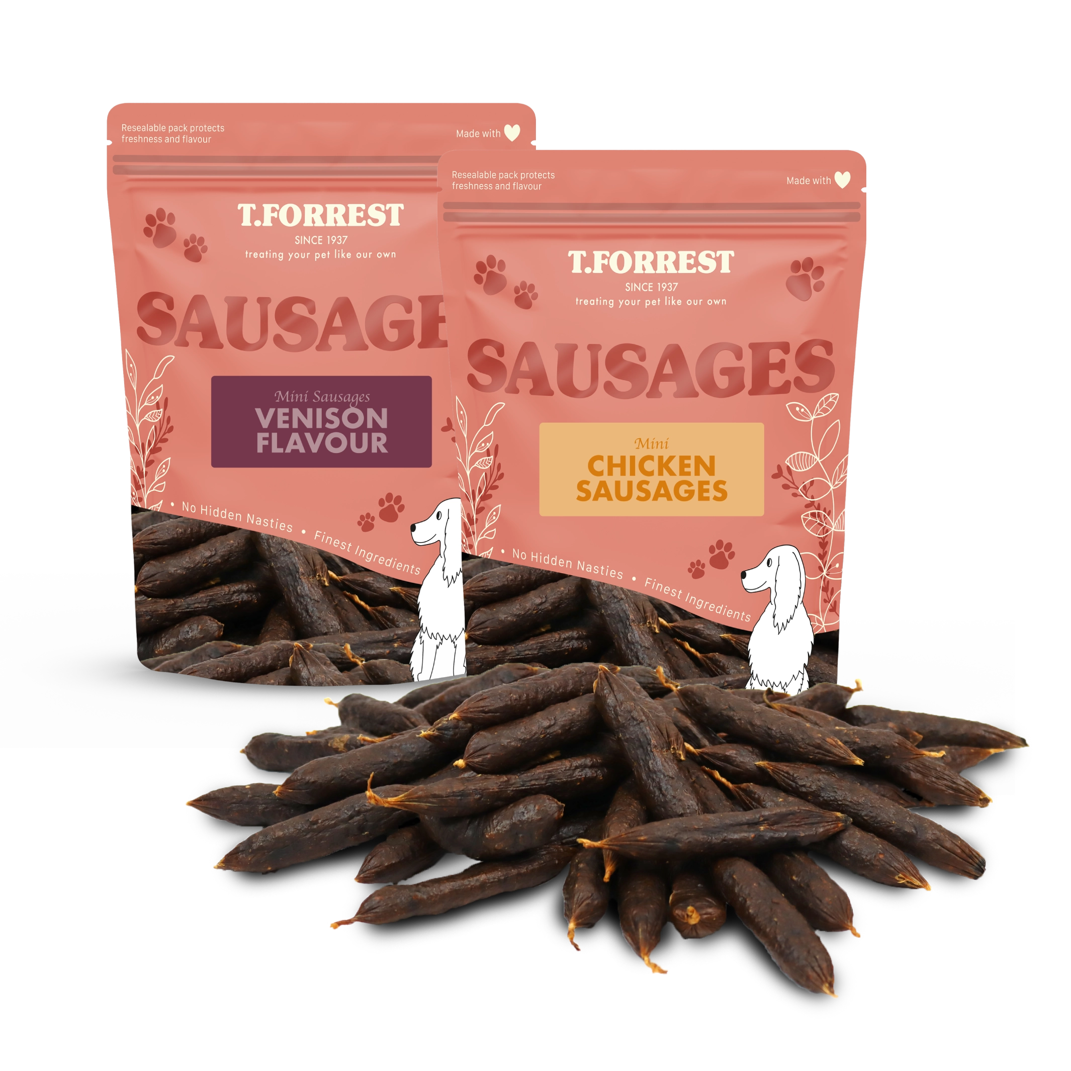 Mini Sausages for Dogs | Small Sausage Dog Treats – T.Forrest